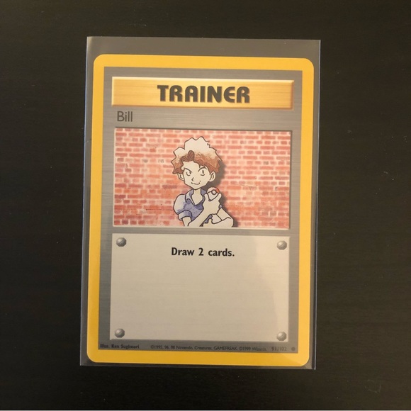 Pokemon | Toys | Pokemon Card Trainer Bill | Poshmark
